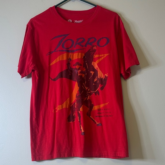get down art | Shirts | Zorro Red Graphic Tee By | Poshmark